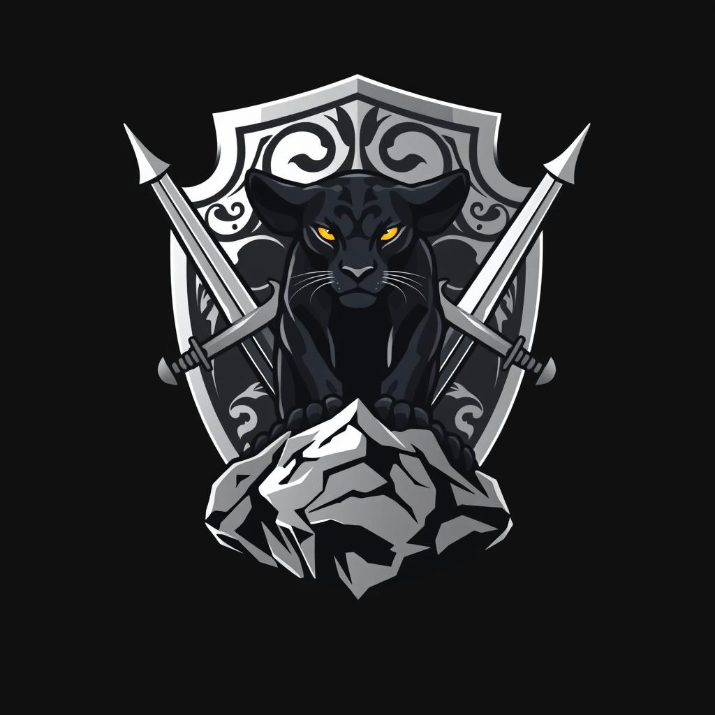 Bold & Intricate Knight's Shield Logo