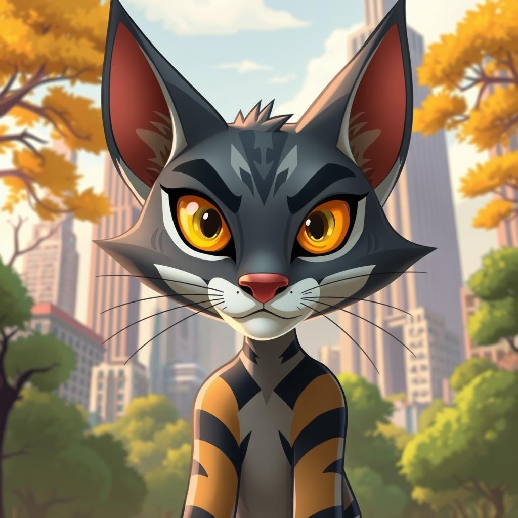 Wild Cat Character in Beastars Style