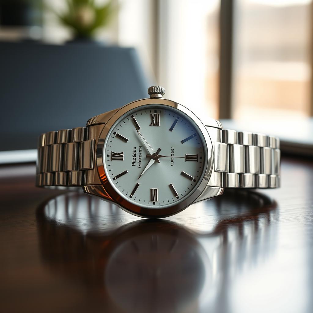 Timeless Elegance: Close-Up of a Stunning Wristwatch