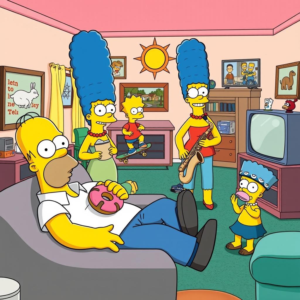 Colorful Simpsons Adventure: Explore Springfield!