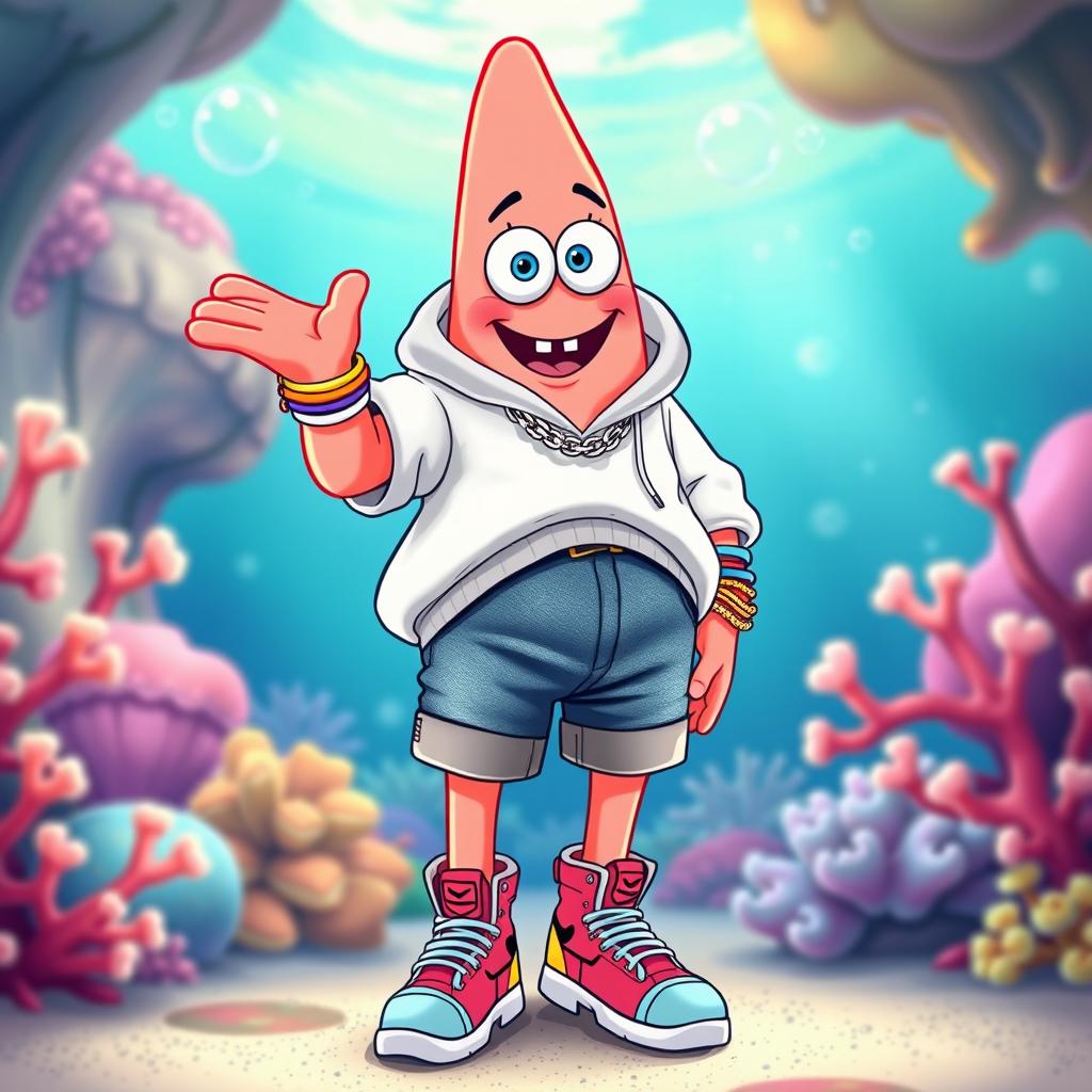 Patrick Star's Aesthetic Fashion Makeover