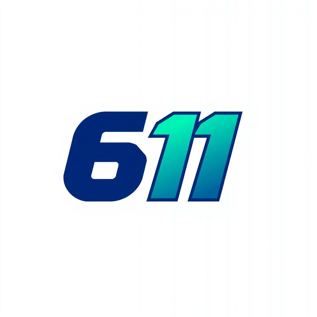 Sleek Logo Design Featuring 61