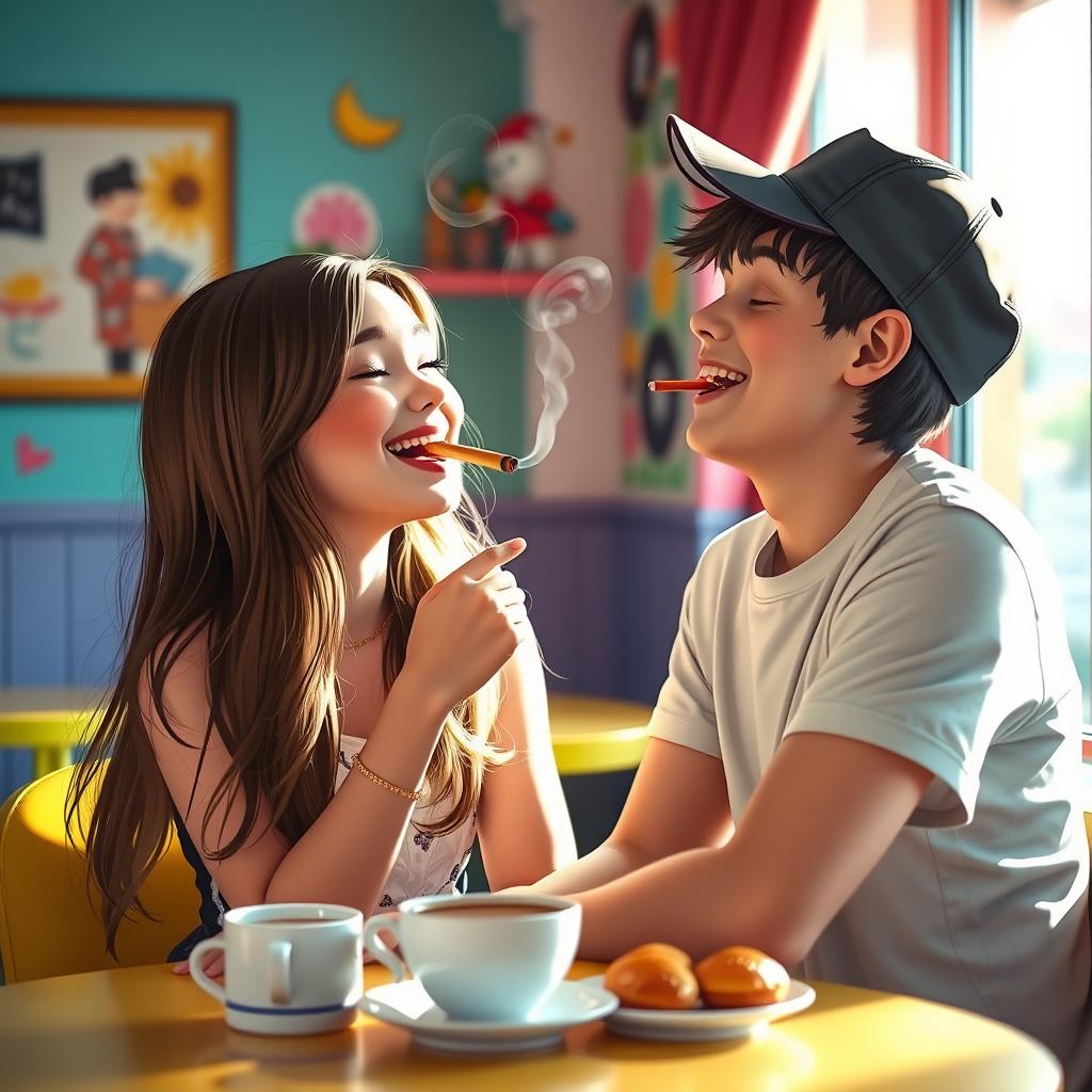 Caught in a Moment: Playful Smoke Sharing