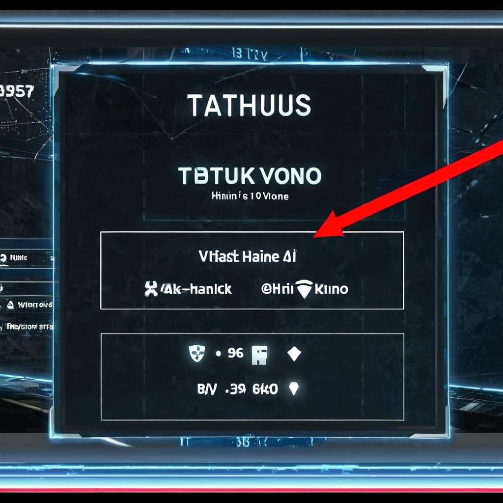 Futuristic Character Status Screen Design for Fantasy Games