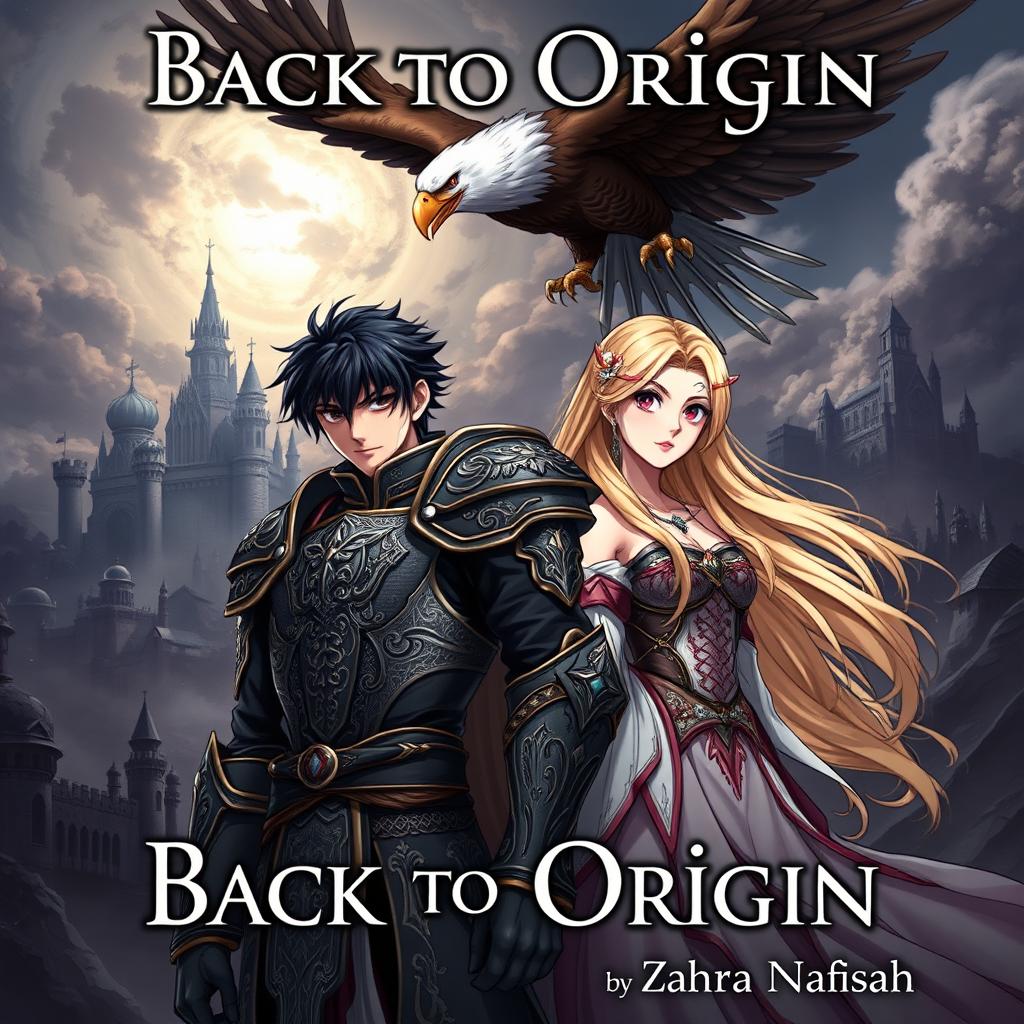 Epic Anime Book Cover: Royal Warrior