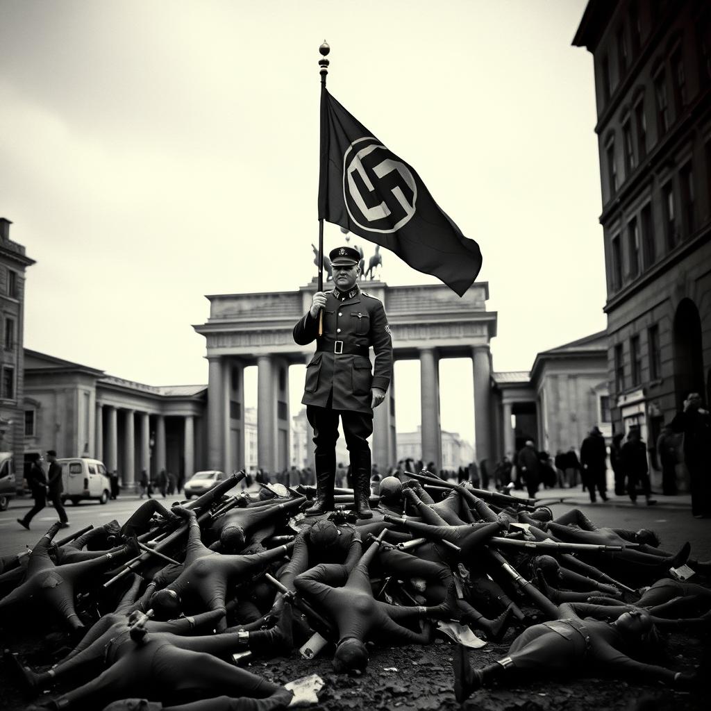 Berlin 1945: A Solitary Soldier's Stance