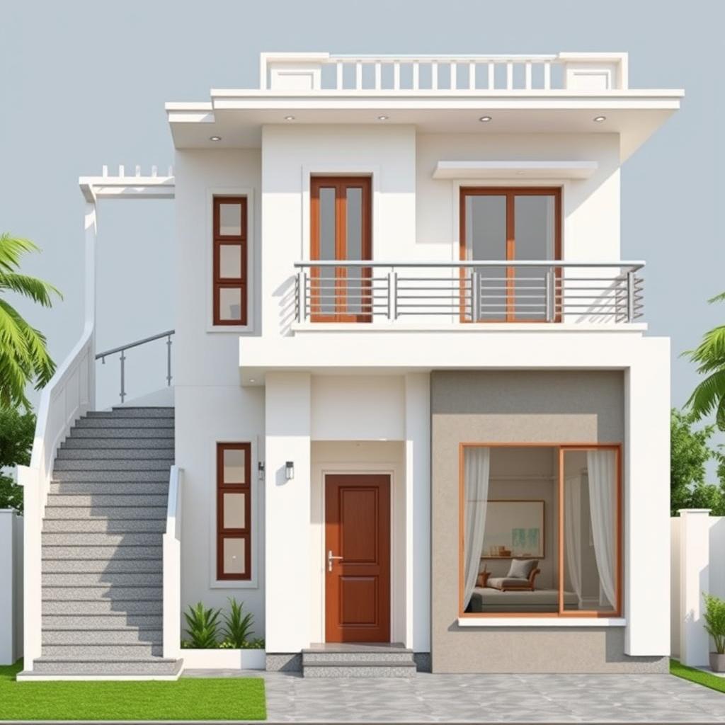 Stunning Box Design House Front Elevation