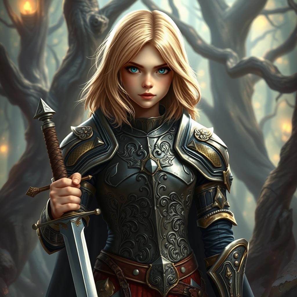 Epic Heroism: Young Female Paladin