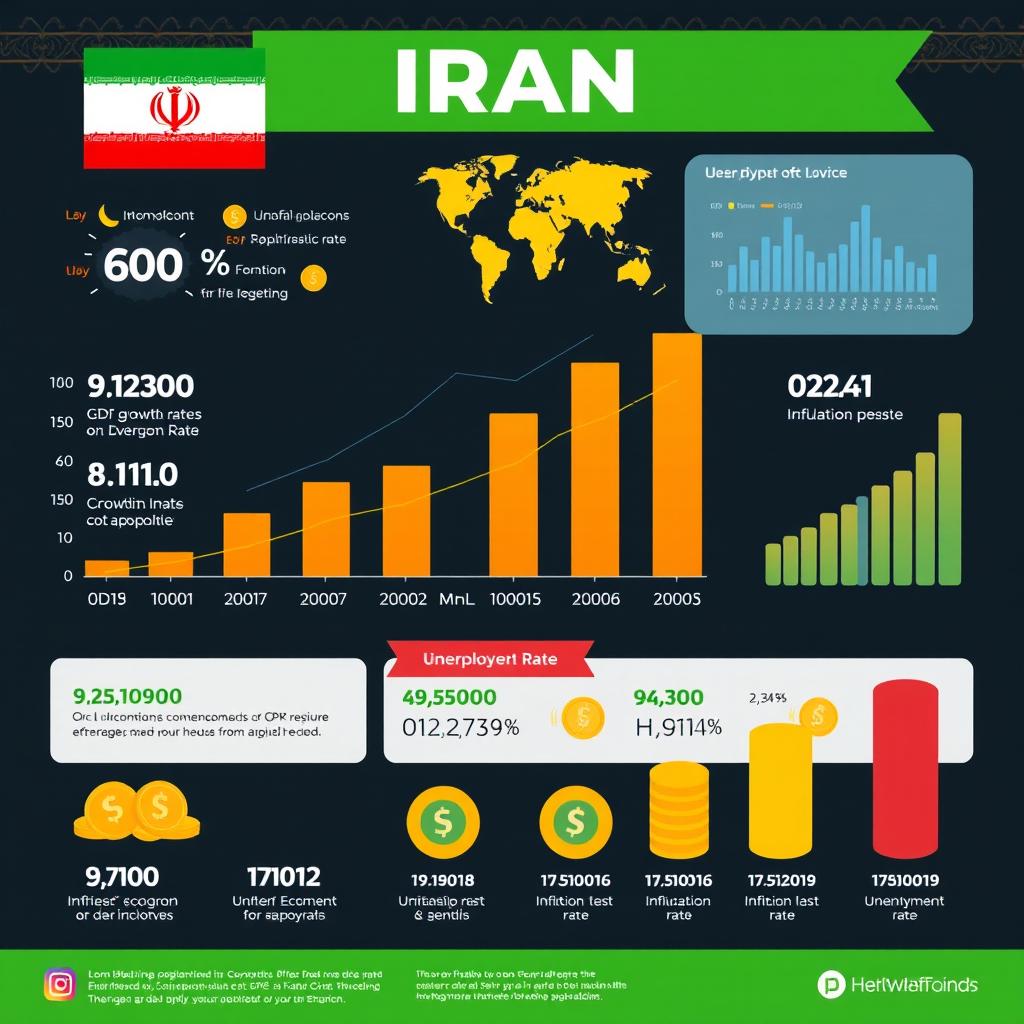 Decade of Change: Iran's Economic Growth Infographic