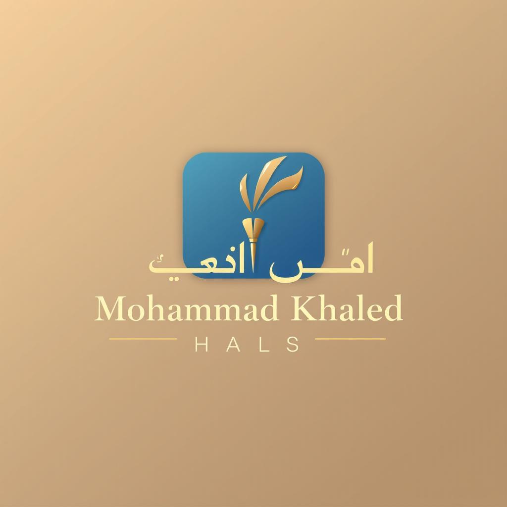 Modern Logo Design for Journalist Mohammad Khaled