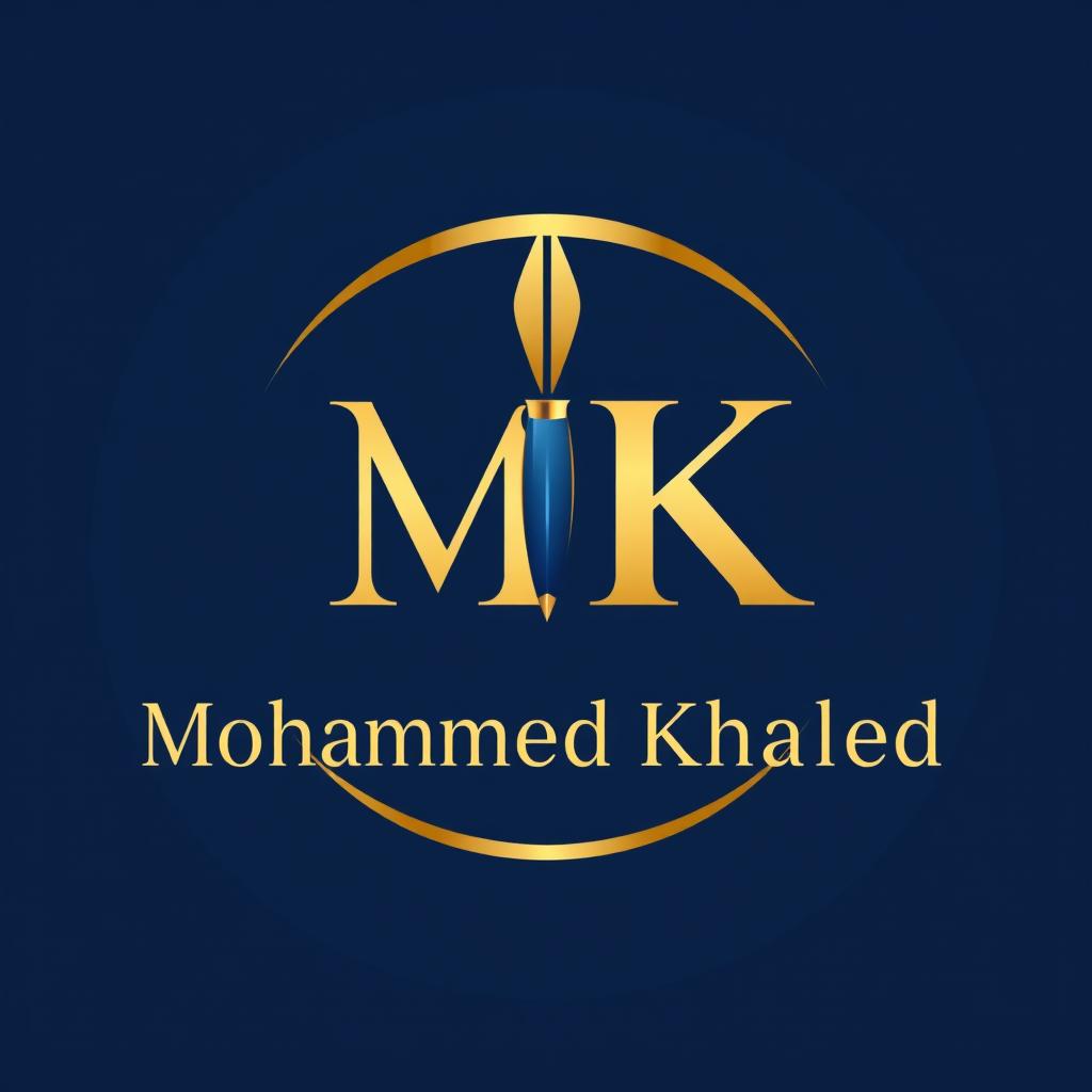 Sleek Logo Design for Journalist Mohammad Khaled