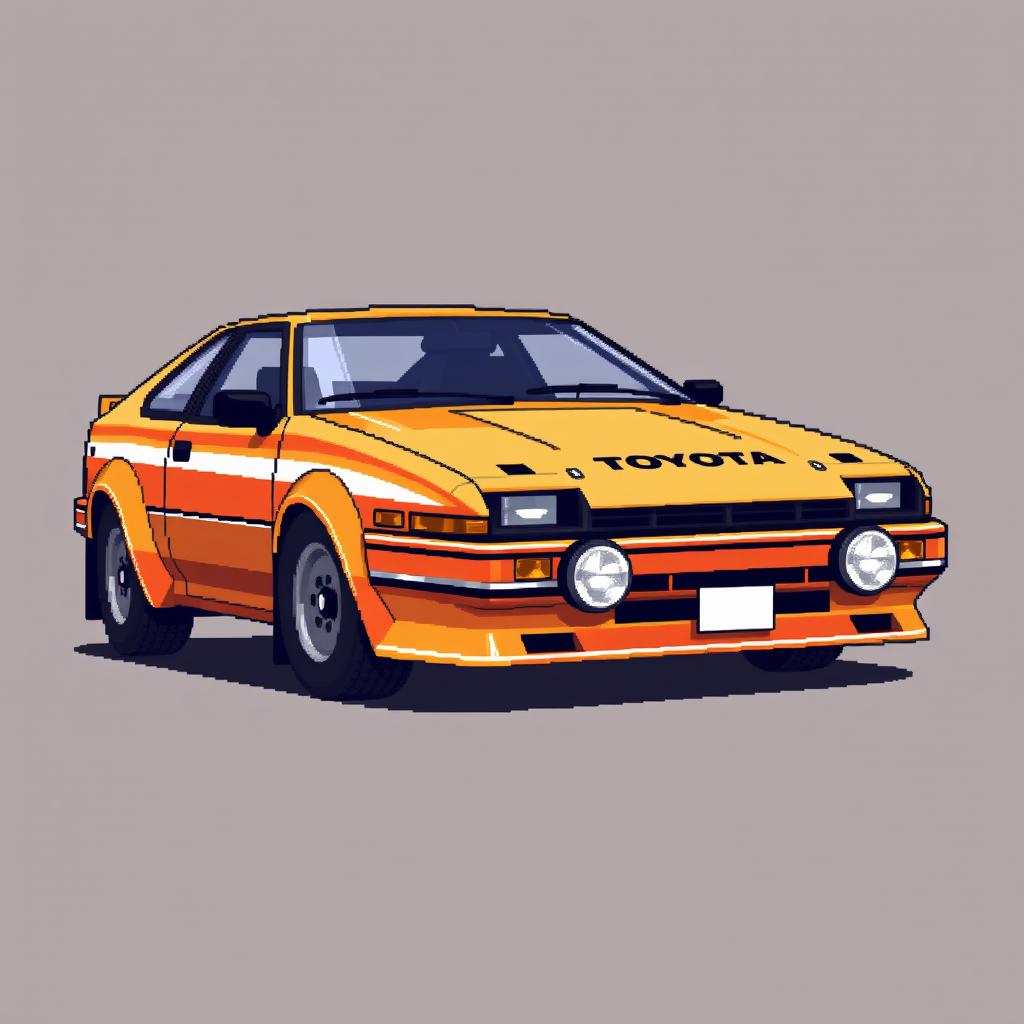 Pixel Perfect: Toyota Celica Rally Car Art