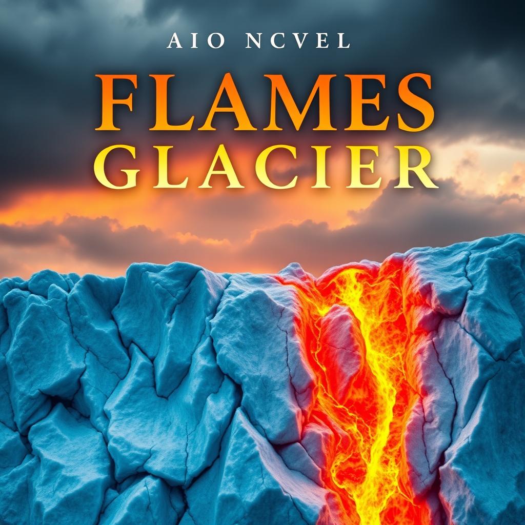 Flames Beneath the Glacier: A Dramatic Novel Cover