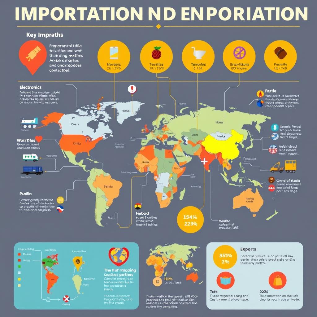 Explore Global Trade: Import & Export Infographic