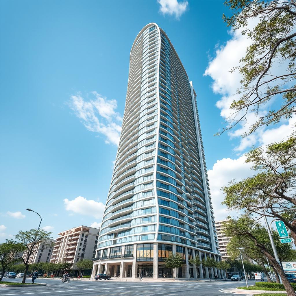Architectural Marvel: 20-Floor Residential Tower