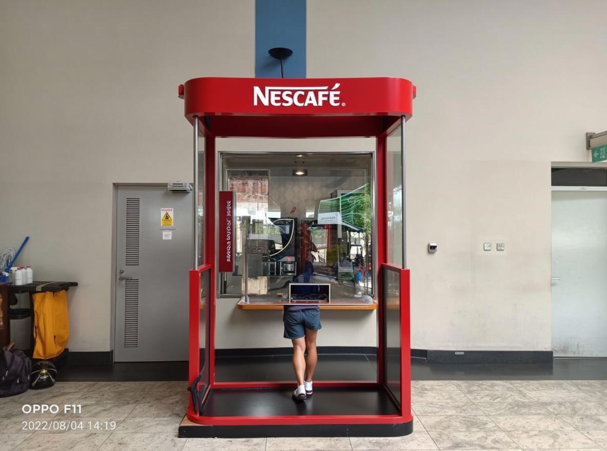 Discover the Vibrant Nescafe Kiosk at Your Airport