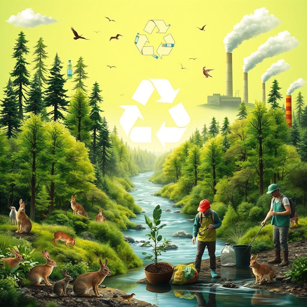 Nature vs. Pollution: A Stark Contrast