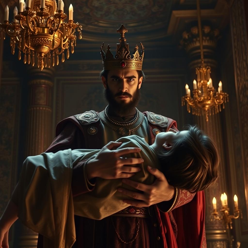 King Shahryar in the Opulent Sassanid Empire