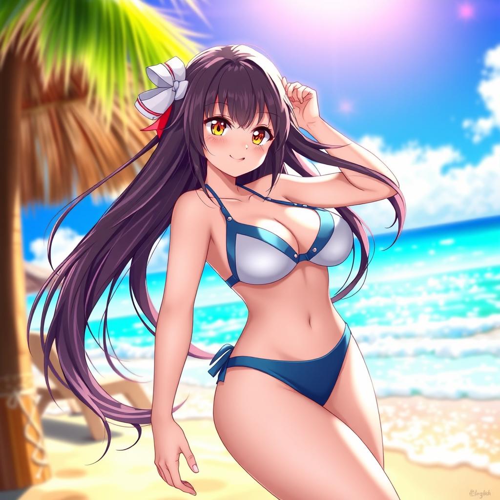Stylish Curvy Anime Girl In Thong 3944