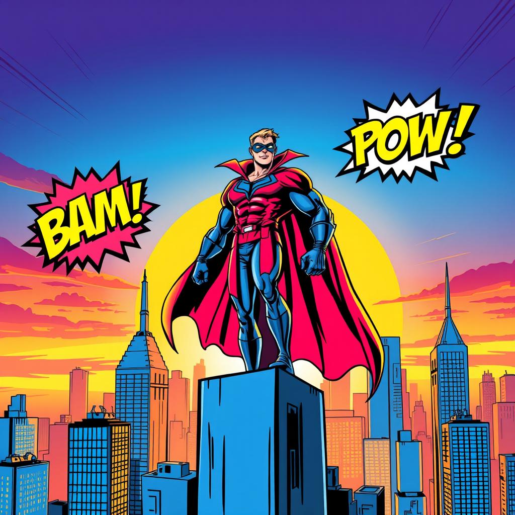 Soar High with Our Dynamic Superhero Cover