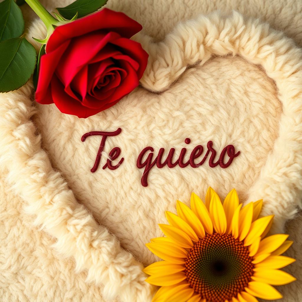 Cozy Heart: Soft-Focus Fur Frame