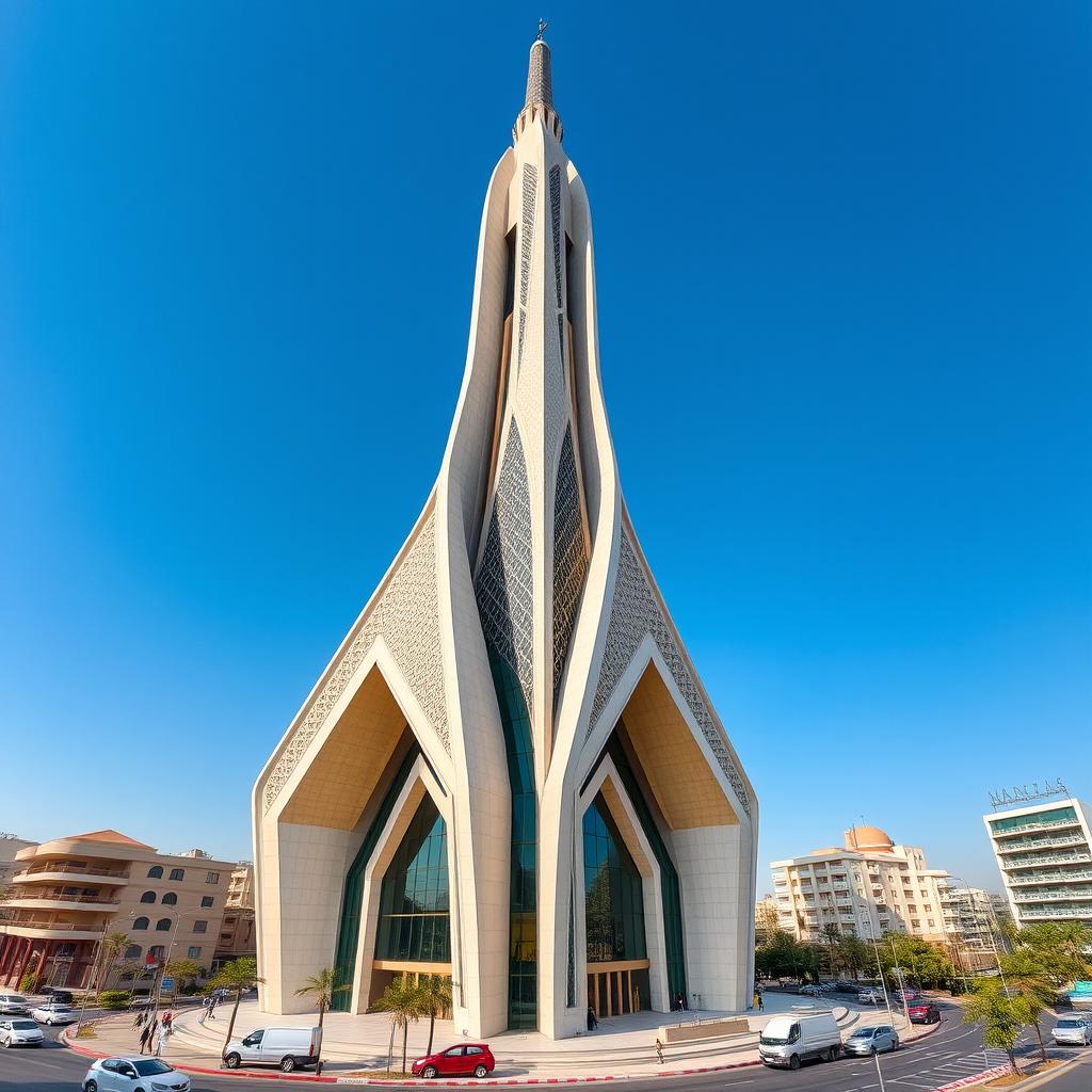 Futuristic Telecom Tower in Tripoli, Lebanon