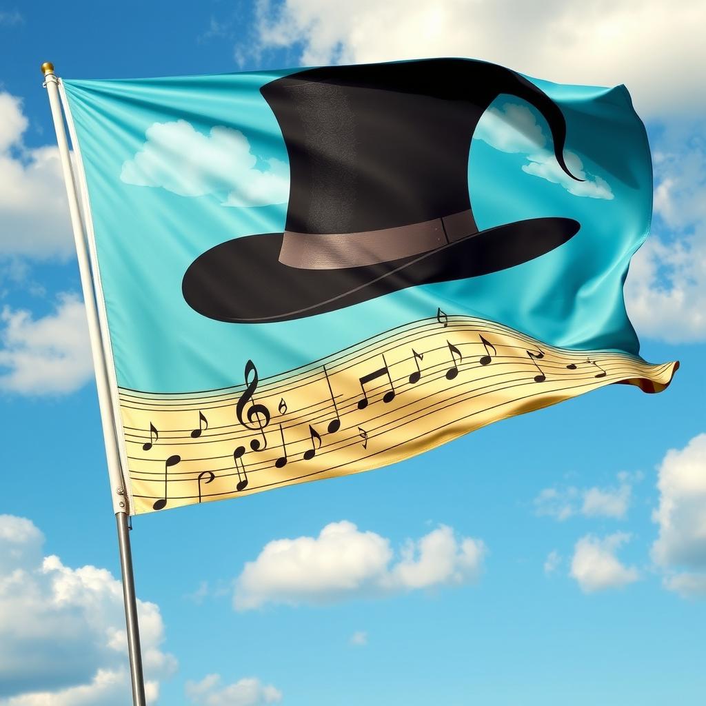 Whimsical Surreal Flag with a Touch of Mystery