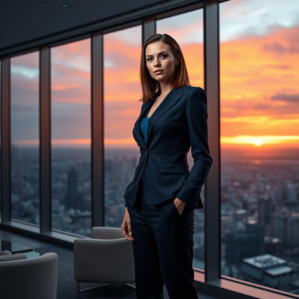 Commanding Presence: A Woman in Power