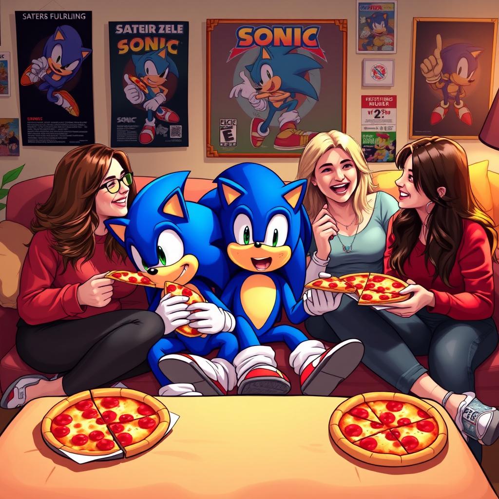 Sonic's Cozy Couch Hangout