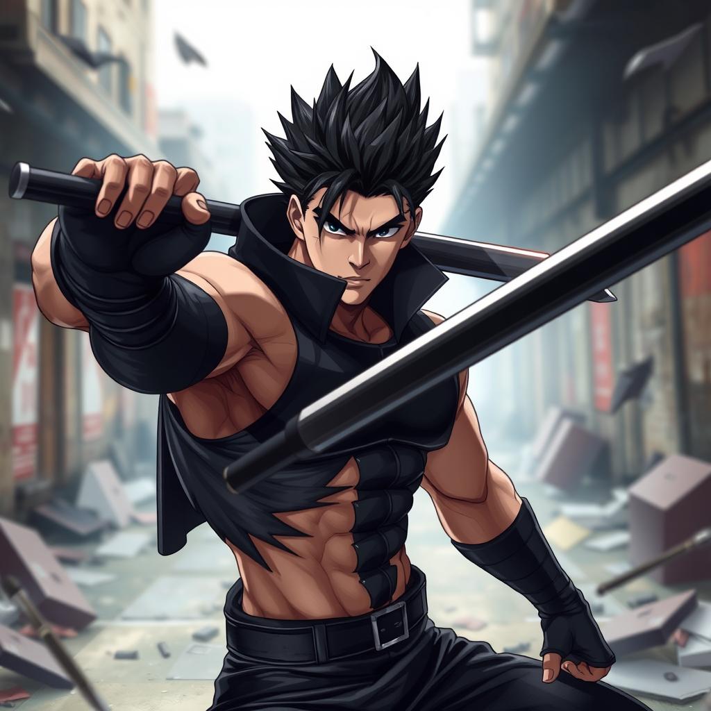 Dynamic Toji Fushiguro Portrait - Unleash Your Inner Warrior