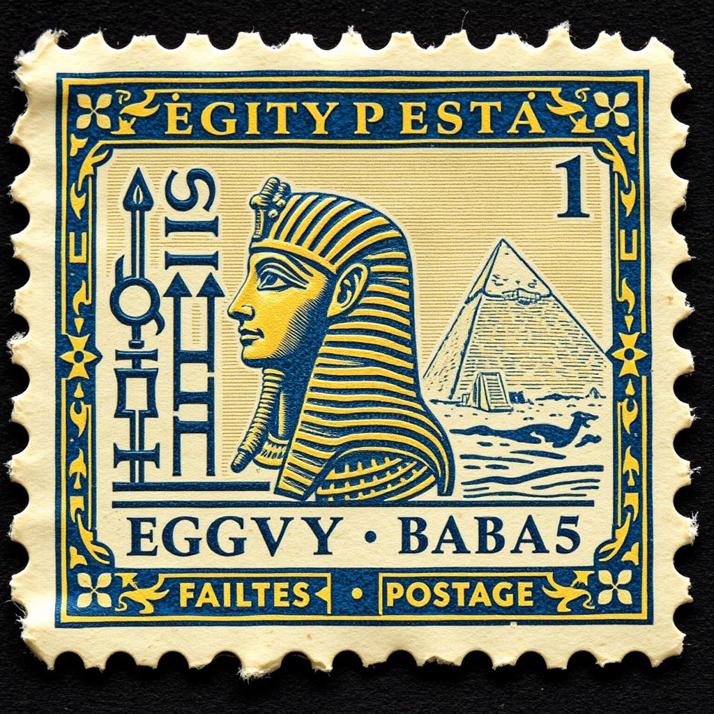 Unlock the Mystery: Antique Egyptian Postage Stamp