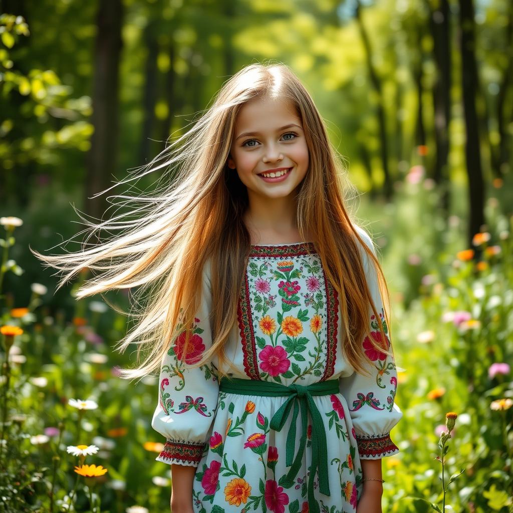 Embrace Tradition: Slavic Beauty in Floral Elegance