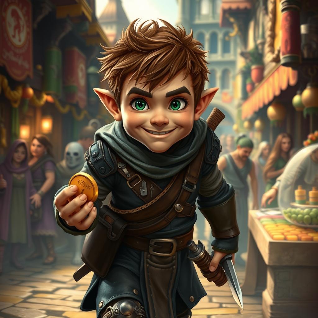 Sneaky Halfling Thief in Action