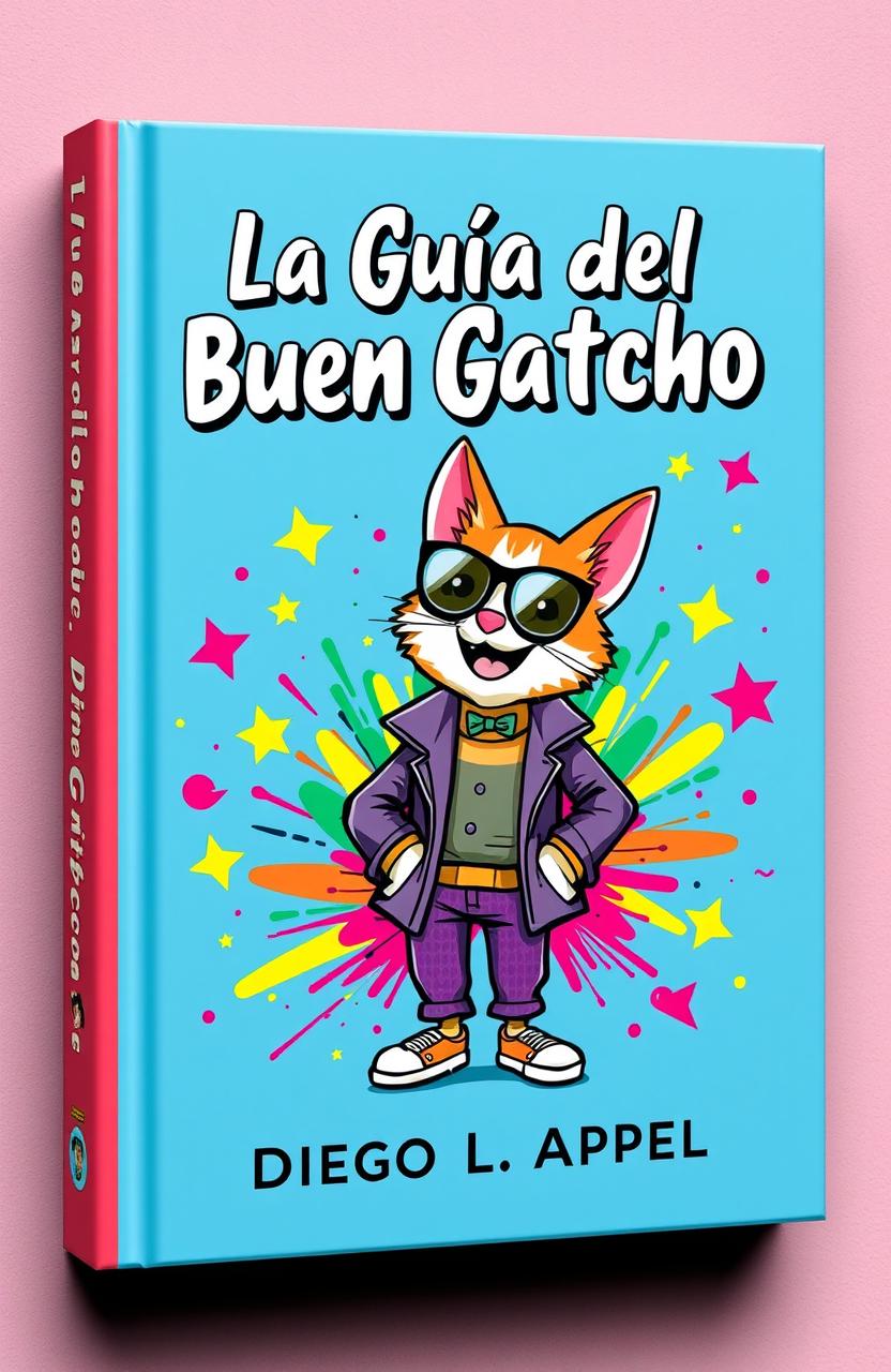 La Guía del Buen Gatcho - Colorful Book Cover Design