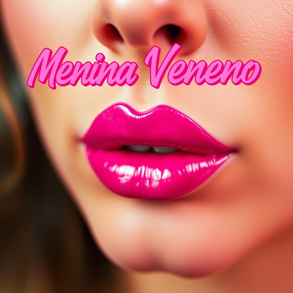 Pout Perfection: Glossy Pink Lips