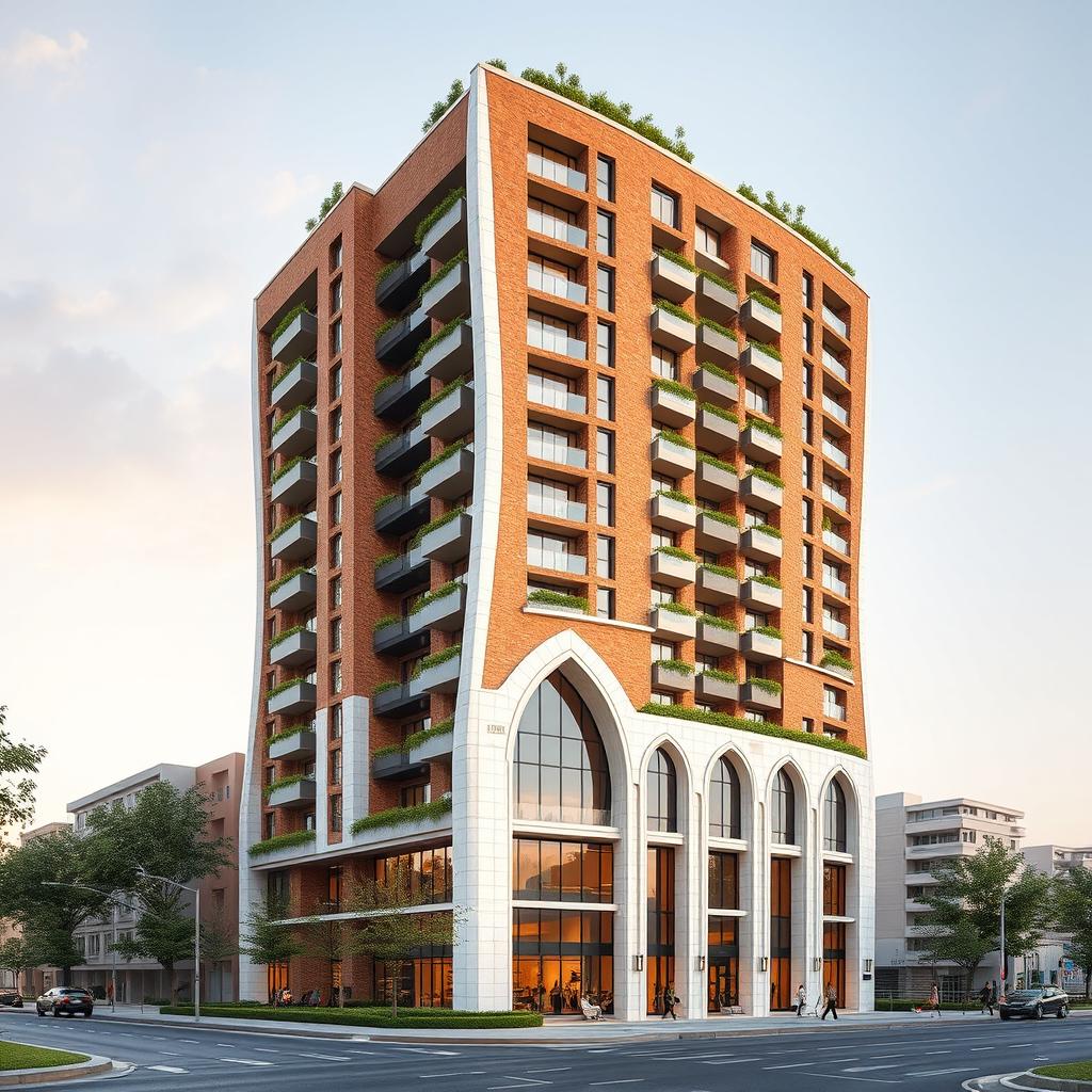 Dynamic Iranian Architectural Fusion Tower