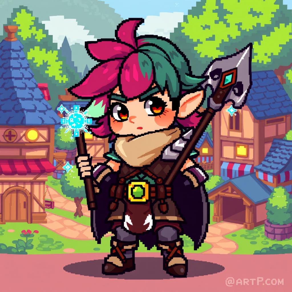 Unleash Your Imagination: 2D Pixel Art RPG Character