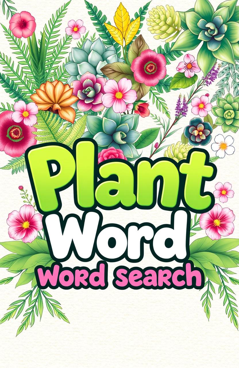 Discover Nature: Plant-Themed Word Search Book Cover