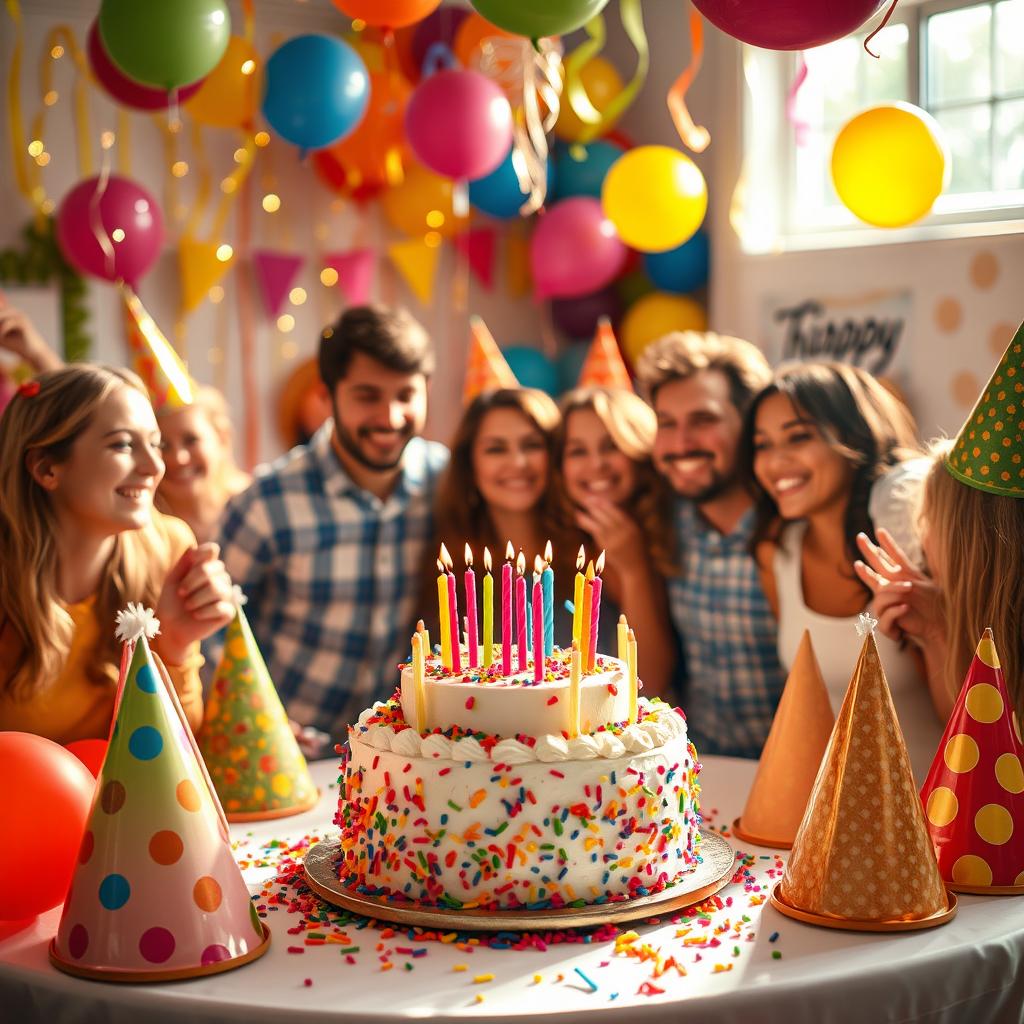 Celebrate with Color: A Vibrant Birthday Scene