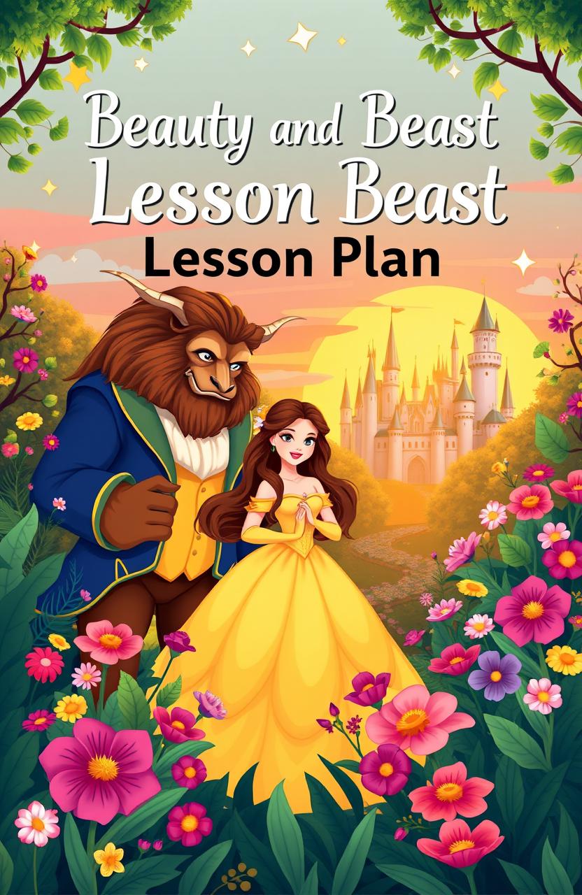 Whimsical Beauty and the Beast Lesson Plan Cover