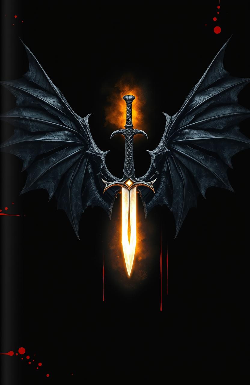 Unleash the Darkness: Blood Spatter Book Cover Design