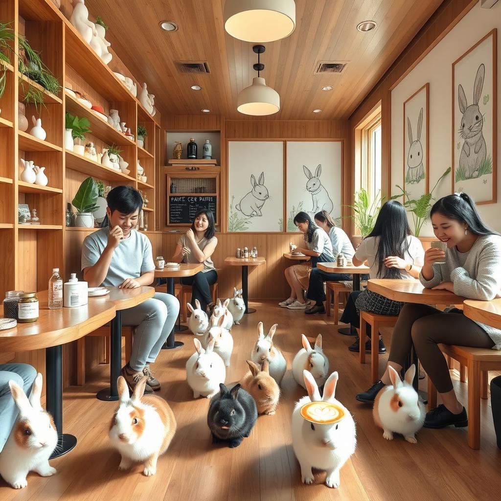 Charming Rabbit Cafe in Tokyo: A Cozy Retreat