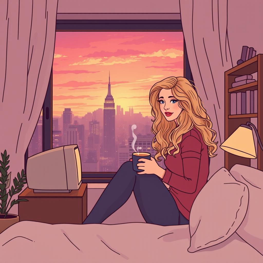Whimsical Book Cover Design with a Carrie Bradshaw Vibe