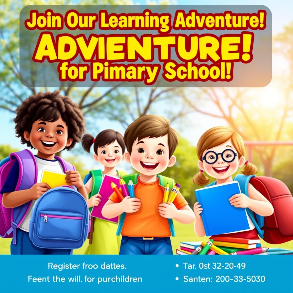 Join the Fun: Primary School Registration!