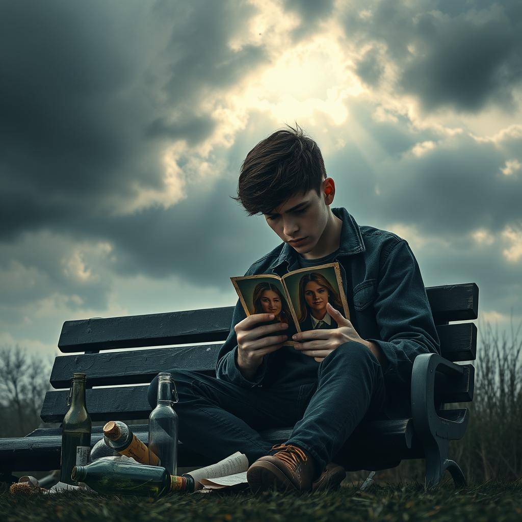 Emotional Reflection: A Young Man's Solitude