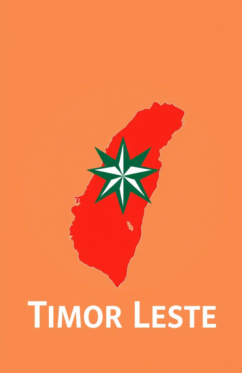 Stunning Book Cover Design with Timor Leste Map