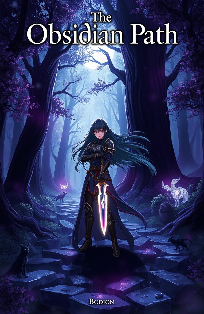 Unleash Your Imagination with 'The Obsidian Path' Anime Cover