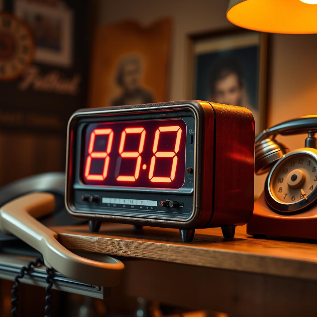 Timeless Charm: Vintage Digital Clock