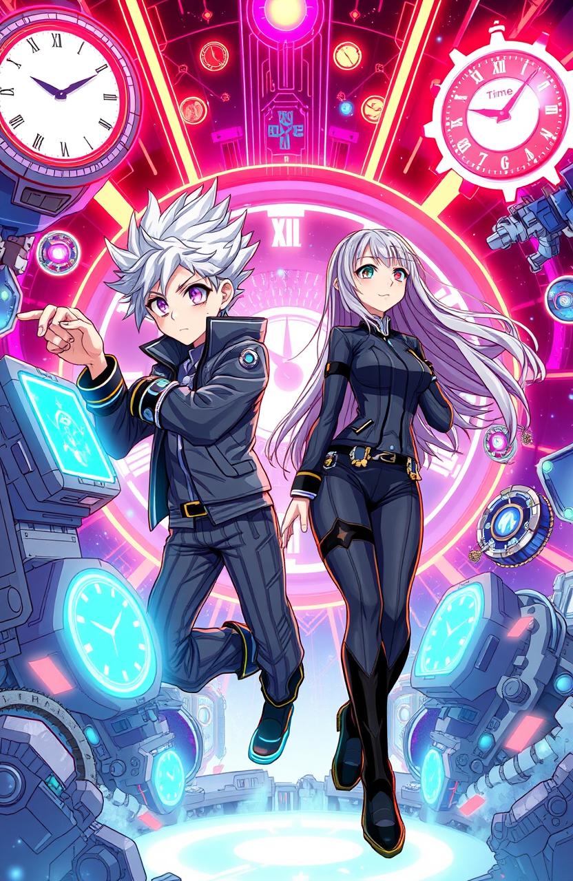 Time Hackers: Anime Duo in Action