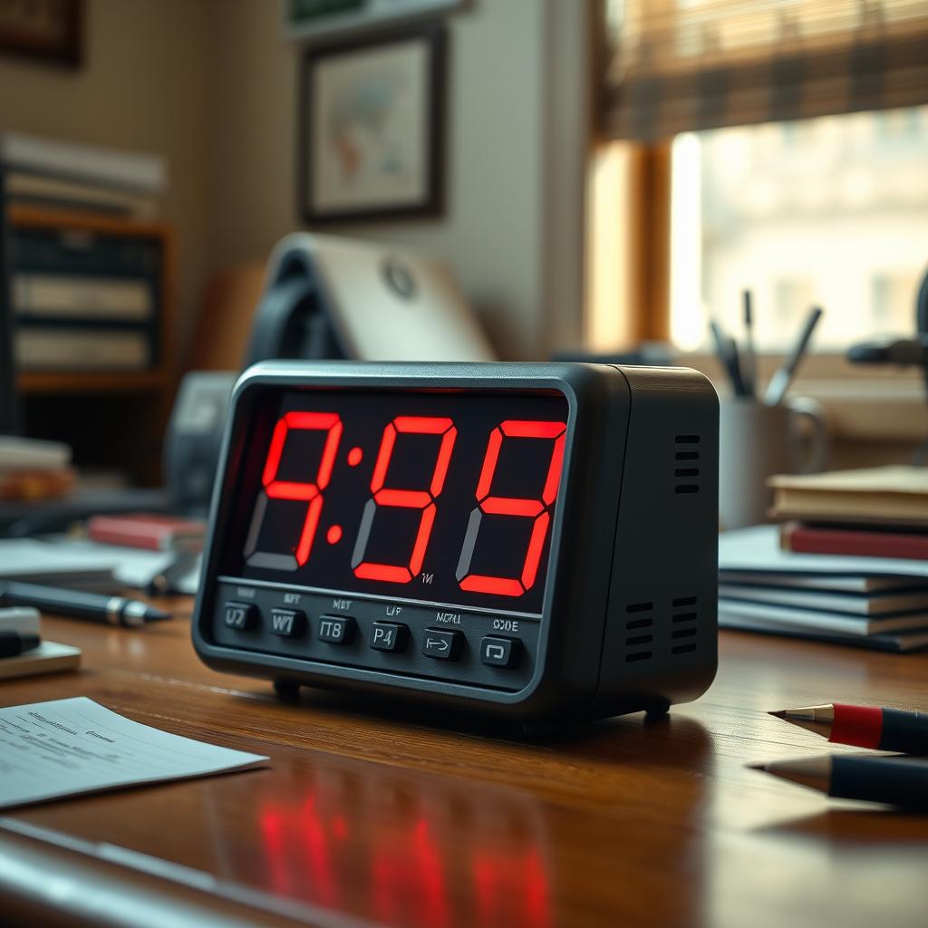 Timeless Charm: Retro Digital Desk Clock